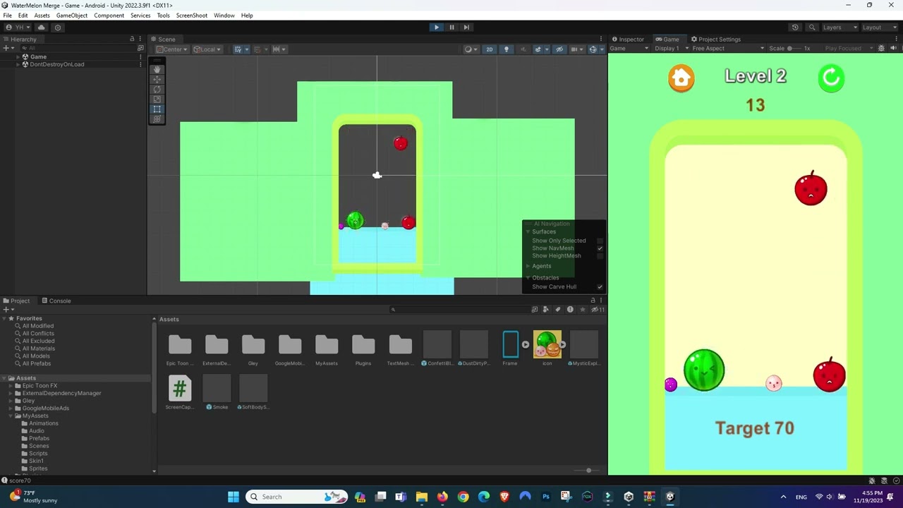 Watermelon Merge - Unity Source Code