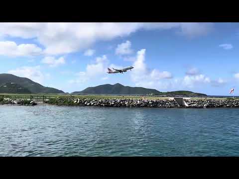 American Airlines (Envoy Air) E175 Departing at Terrance B. Lettsome International Airport, BVI.