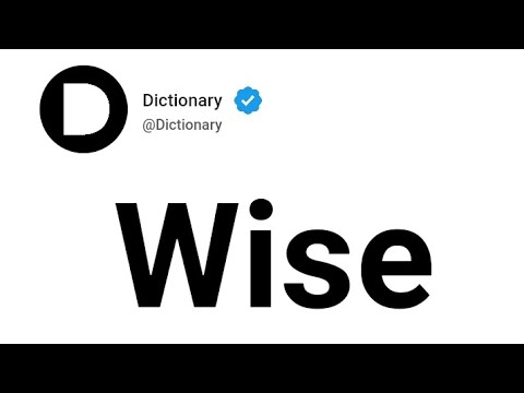 Wise Meaning In English