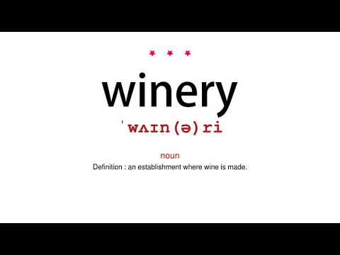 How to pronounce winery - Vocab Today