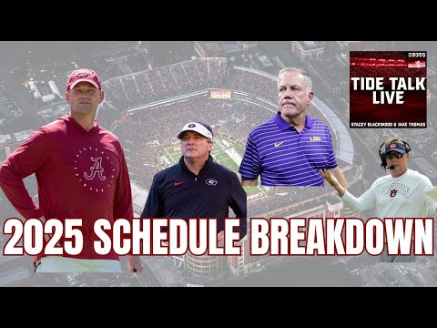 Alabama Football 2025 Schedule Breakdown & Prediction | Can the Crimson Tide reach the CFP?