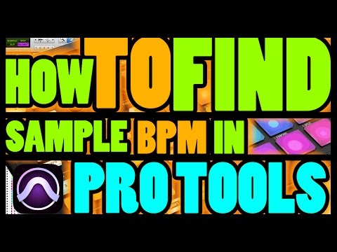 How To Find Sample Tempo (BPM) | Pro Tools | Match Session BPM w. Loop | German w./ English Subtitle