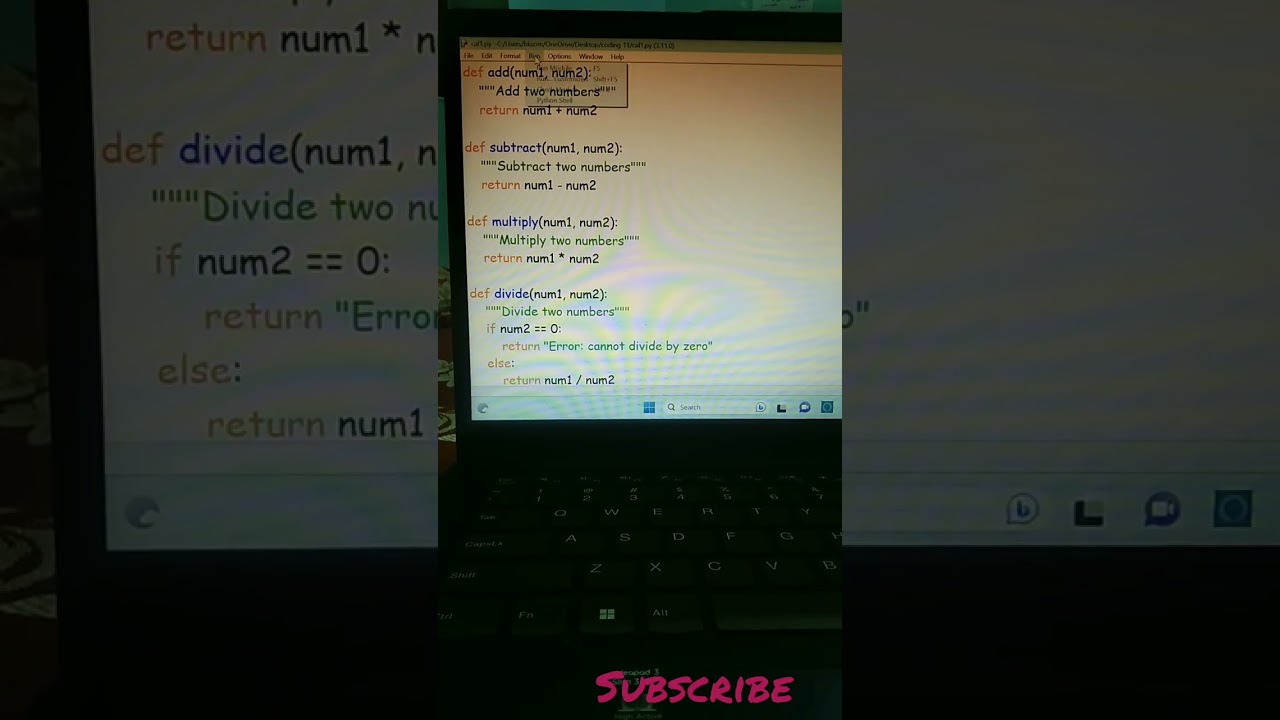 python program that simulates a calculator part 1  #coding #pythontutorial #pythonprogram #python