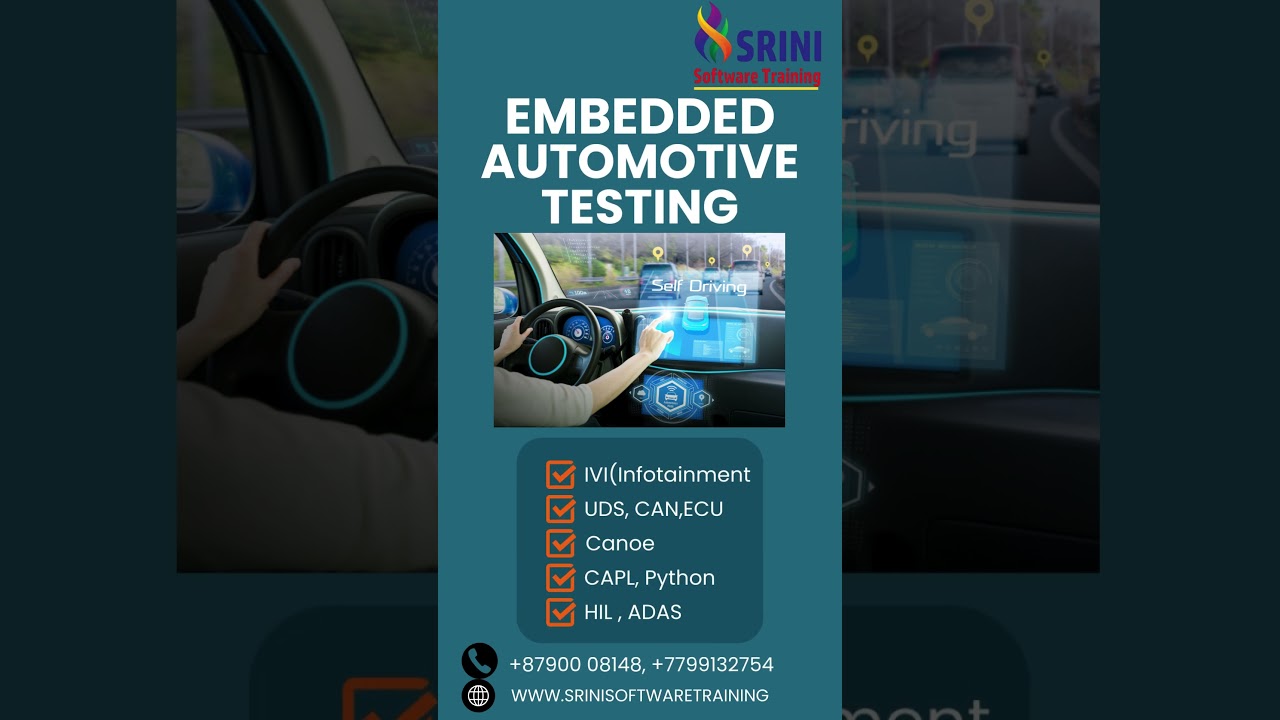 Embedded Automotive Testing Training & Placement    #embeddedtesting#canoe#capl#python#adas#hil