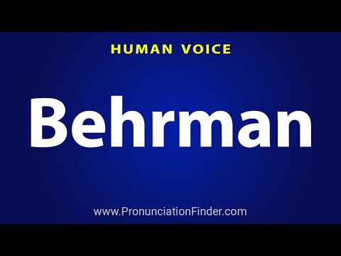 How To Pronounce Behrman