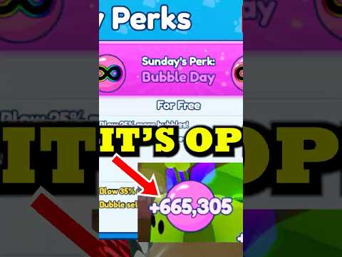 Bubble Day Perk is OP in Bubble Gum Simulator Infinity #bubblegumsimulatorinfinity #bgsi
