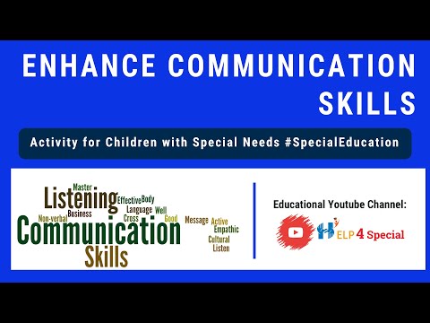 Speech Therapy Exercises for Communication Skills, Receptive or Expressive Language |Help 4 Special