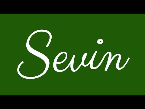 Learn how to Write the Name Sevin Signature Style in Cursive Writing