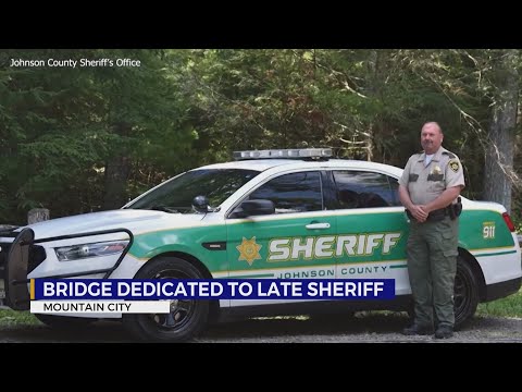Bridge dedication held for late Johnson County Sheriff Eddie Tester