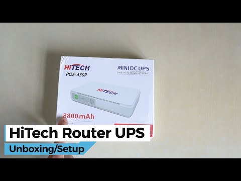 HiTech Router 8800mAh UPS Unboxing and Setup
