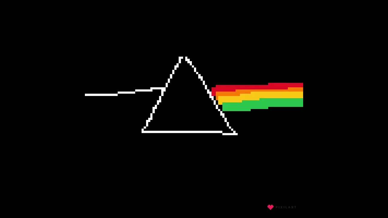 Prism Album Cover Pixel Art