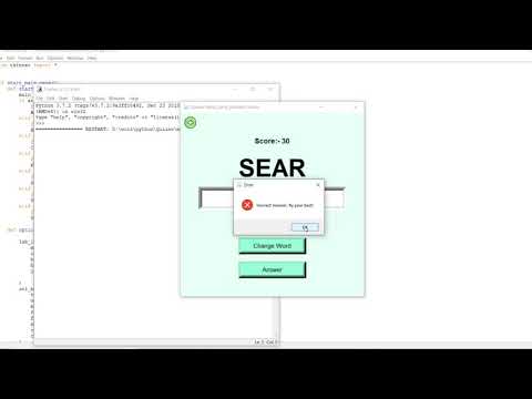 Jumbled Words Quiz in Python with Source Code | Source Code & Projects