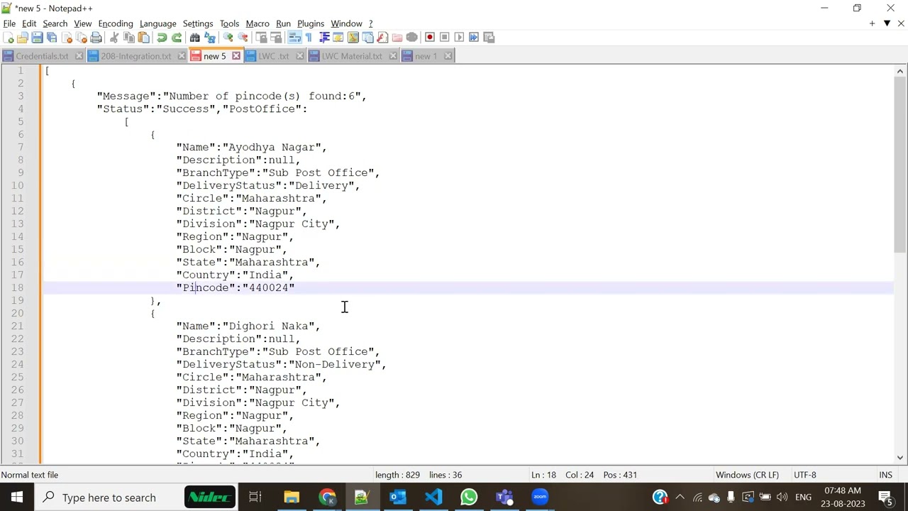 Session15 Postal Pin Code API