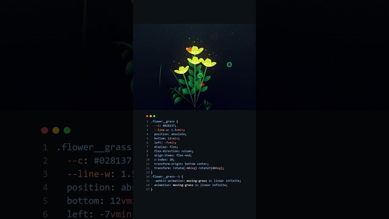 INSANE Flower Animation Using CSS!