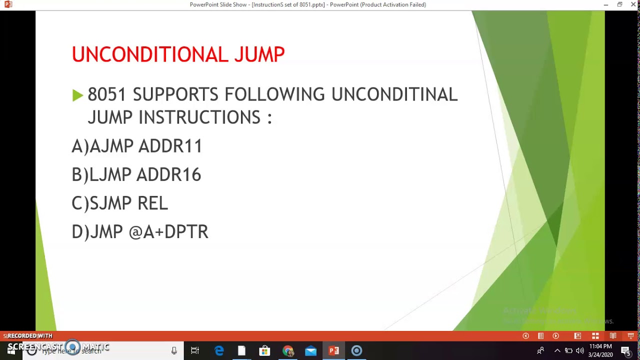 BOOLEAN VARIABLEMANIPULATION INSTRUCTIONS-INSTRUCTION SET OF 8051