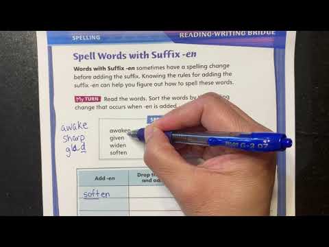 MyView Reading: The Suffix -en pg. 529