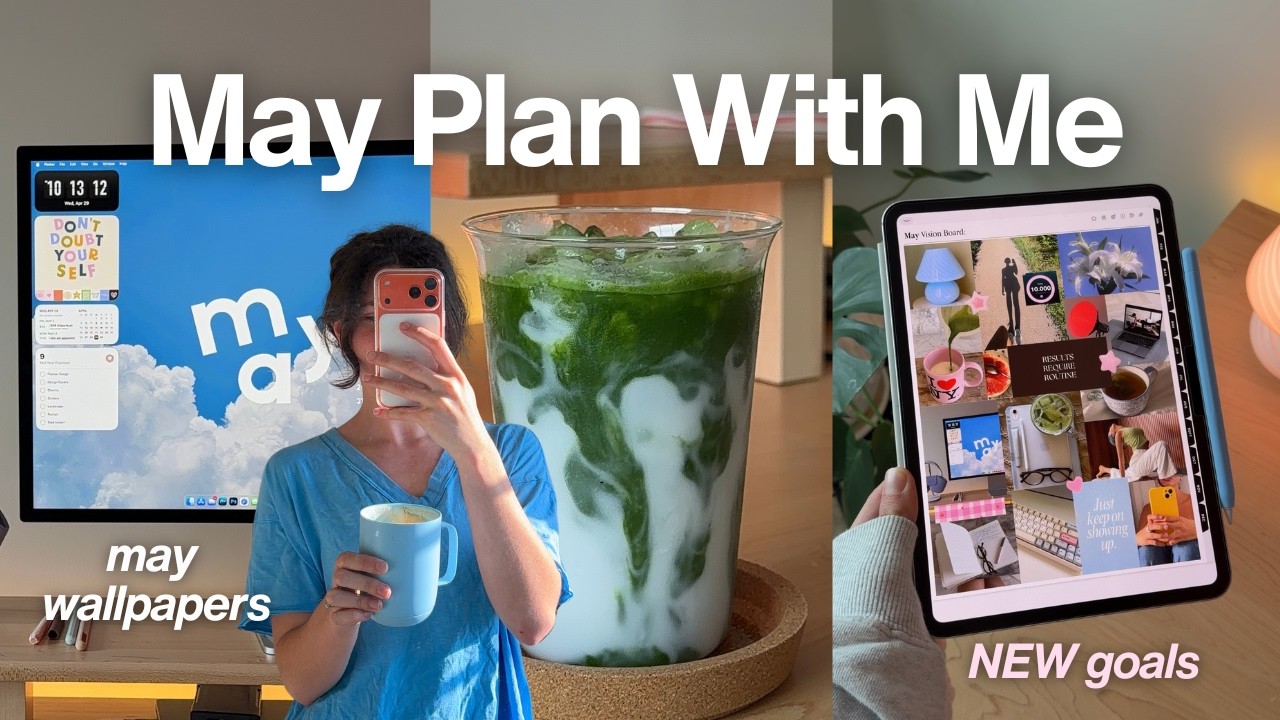 Plan With Me for May 2026 📝  goals, to do list, & vision board