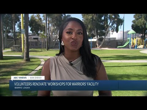 Volunteers renovate 'Workshops for Warriors' facility