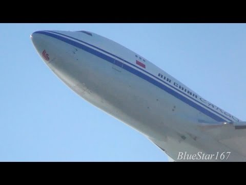 Air China Cargo Boeing 747-400F (B-2475) takeoff from KIX/RJBB (Osaka - Kansai) RWY 06R
