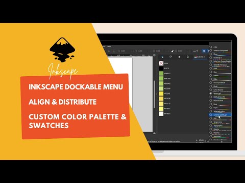 Customize Inkscape: Dockable Menu, Align Tools, Custom Color Palette