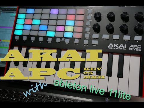 Akai Apc key 25 MKII controller with Ableton live 11 lite