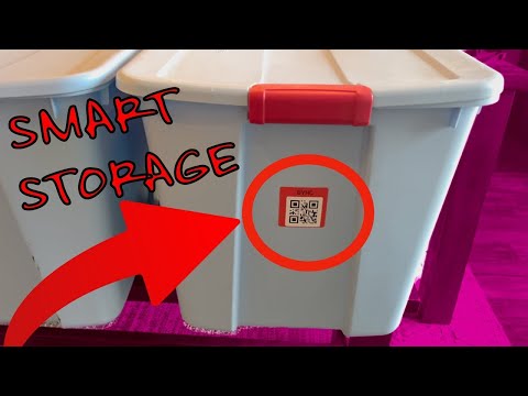 QR Code Smart Labels Color Coded Scannable Stickers for Storage Bins