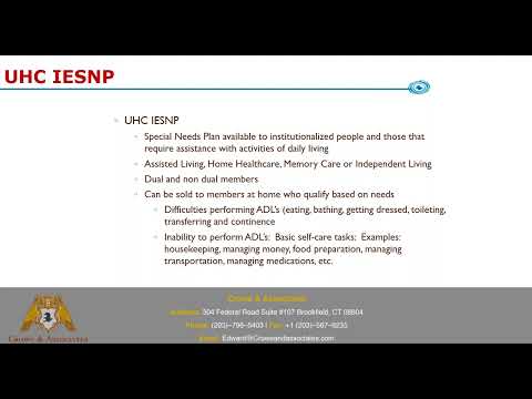 UHC IESNP (Institutional-Equivalent Special Needs Plan) Webinar