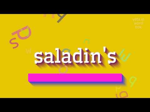 How to say "saladin's"! (High Quality Voices)