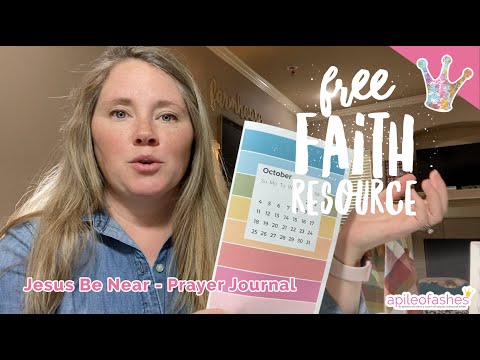 Free Faith Resource | Prayer Journal Printable | Jesus Be Near