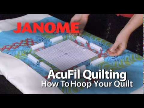Use AcuFil Software to Hoop your Quilt on the Janome MC12000