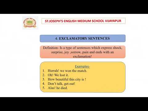 Grade 5 Types of Sentences