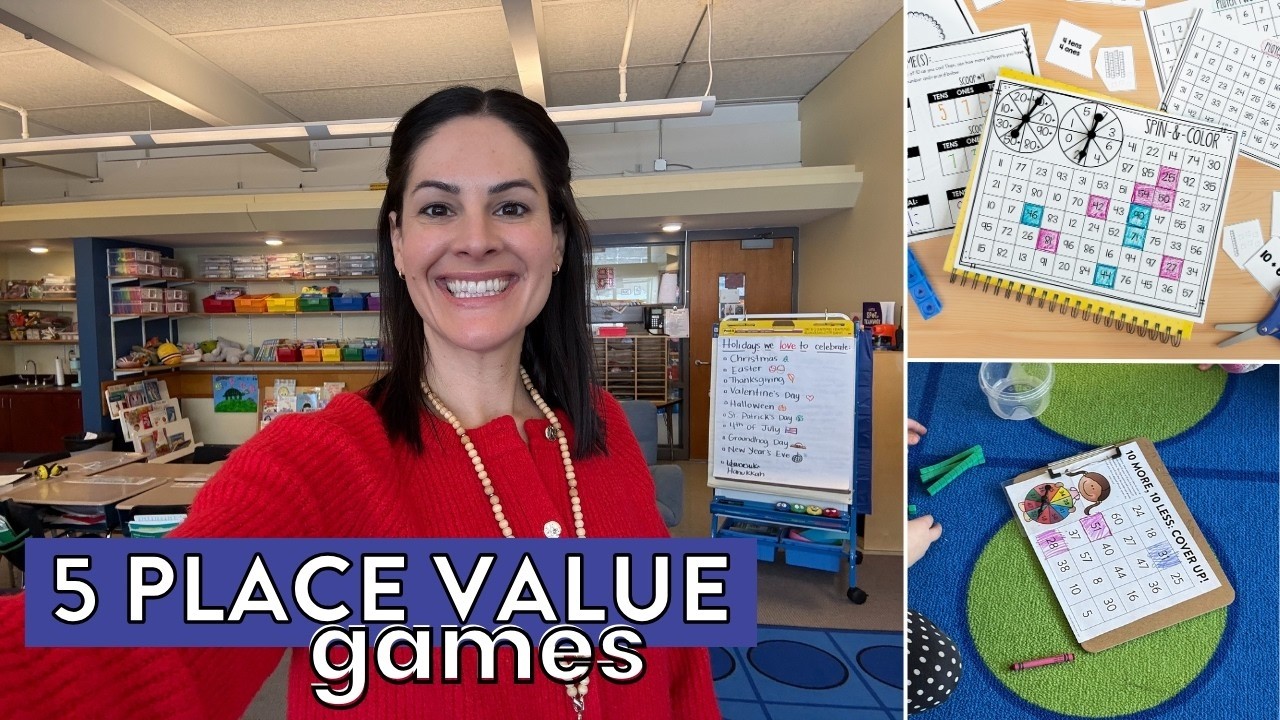 5 Fun Place Value Games for First Grade | Hands-On Math Activities
