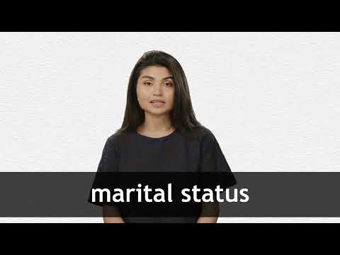 How to pronounce MARITAL STATUS in American English