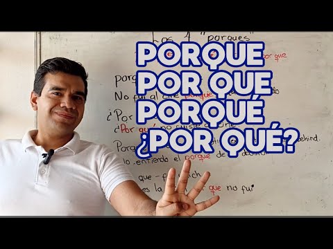 Spanish for begginers - 4 "porques" (Why, for wich, because, reason behind)