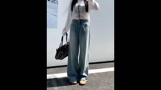 Lady Jean - High Waist Washed Wide Leg Jeans | YesStyle