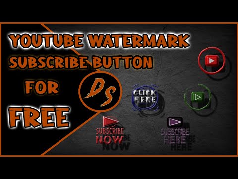 Free Simple Youtube Watermark Subscribe Button for Download