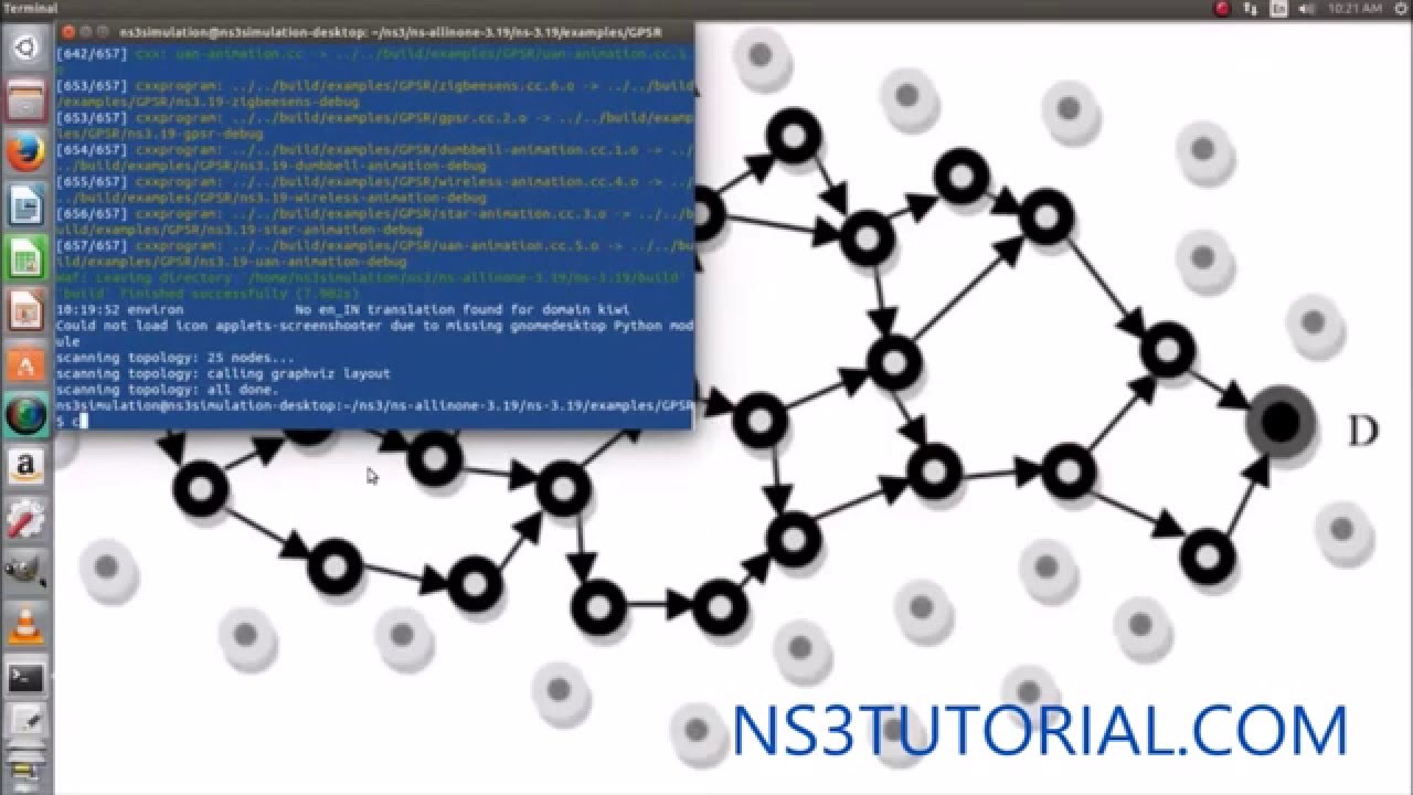 GPSR Protocol Using NS3 Simulator