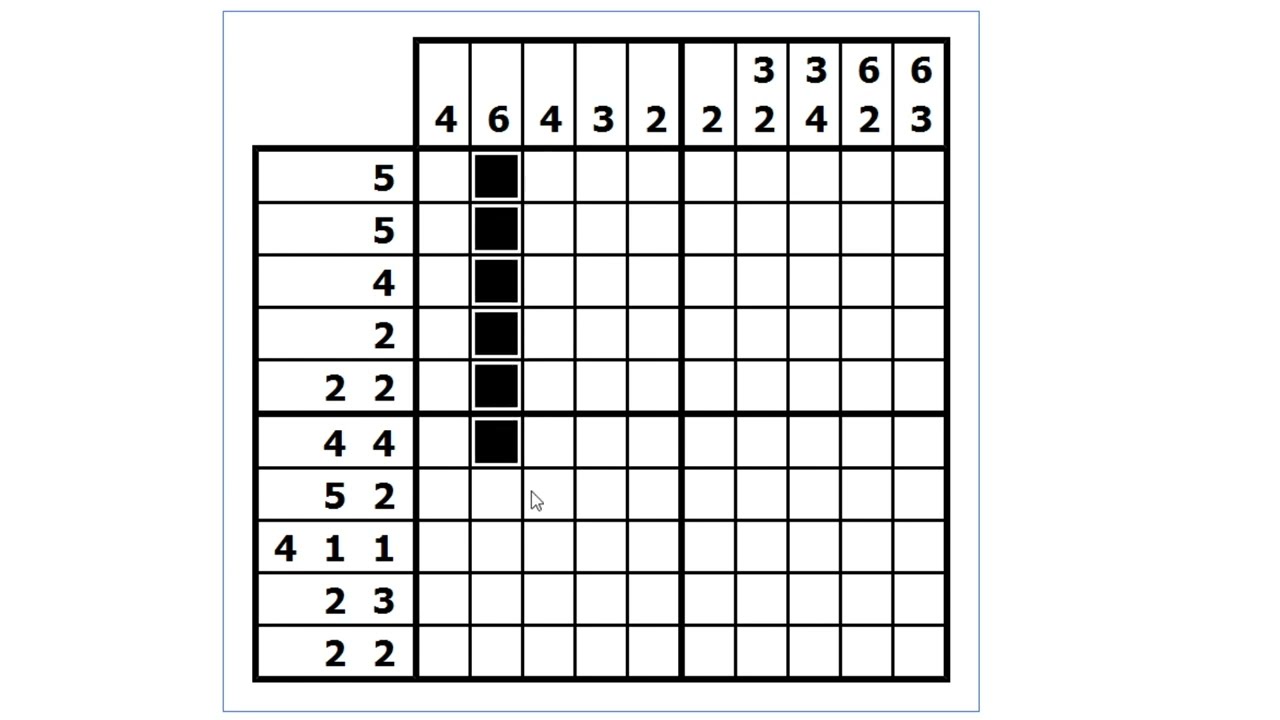 How to solve Nonogram Puzzles - The Basics