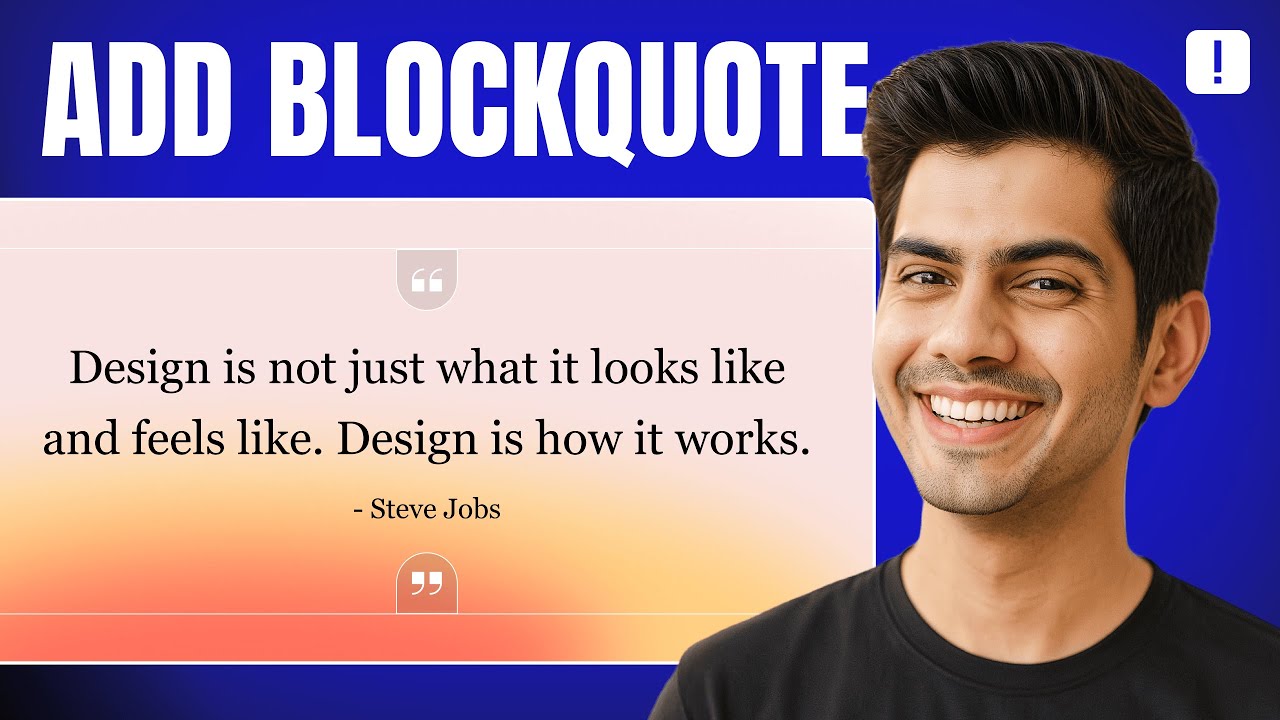 How to Add a Blockquote in WordPress Gutenberg Block Editor