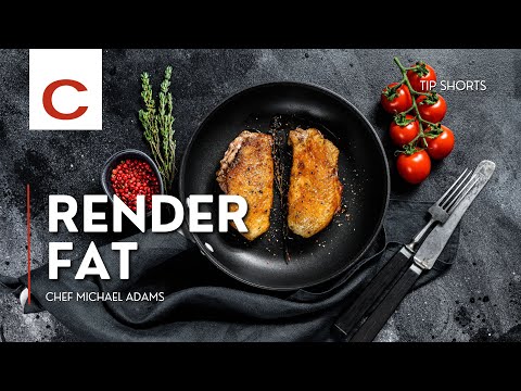 Render Fat | Chef Michael Adams | Tips #shorts