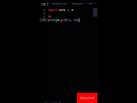 Python GCD
