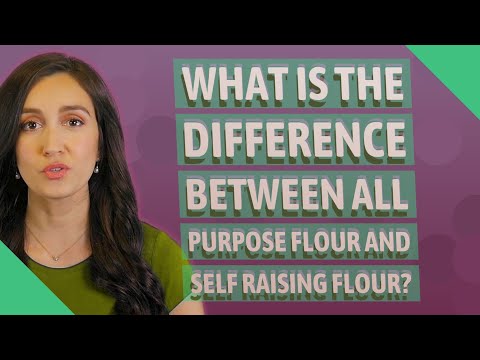 What is the difference between all purpose flour and self raising flour?