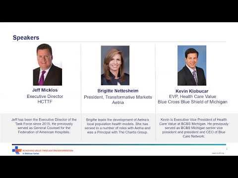 The Transformation to Value: A Payer Perspective Webinar
