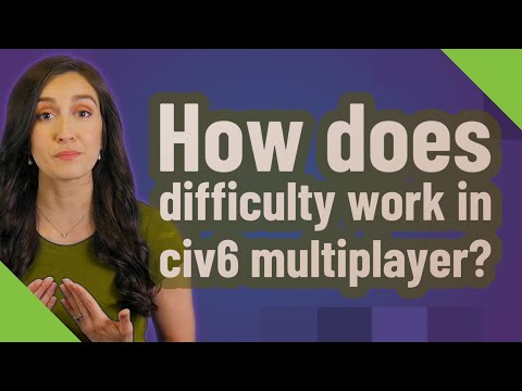 How does difficulty work in civ6 multiplayer?