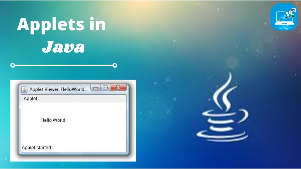 How to run applet program in java | Java Tutorial