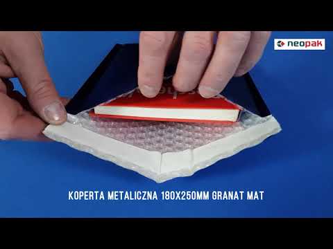 Koperta metaliczna 180x250mm granat mat