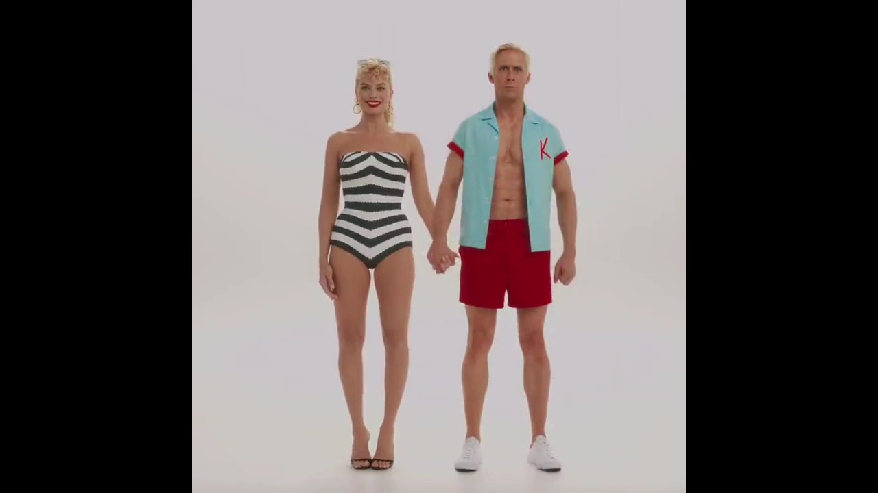 Margot Barbie and Ken #ryangosling #margotrobbie #Hot #legs #thighs #sexy #love #couple #trending