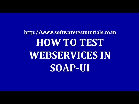 Ho to test webservice in Soap Ui