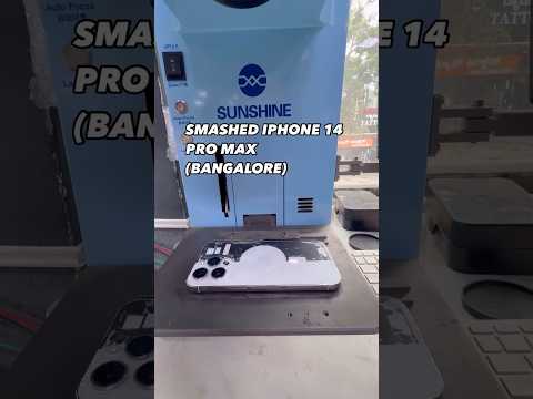 iPhone 14 Pro Max broken back glass replacement with laser #viralvideo #smartphone #lifeisbutadream