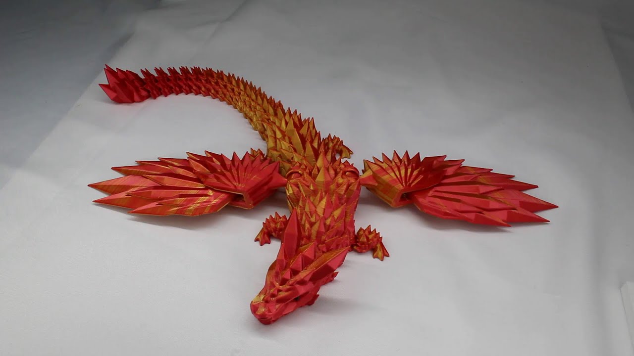 Articulated Winged Crystal Dragon Fidget Toy